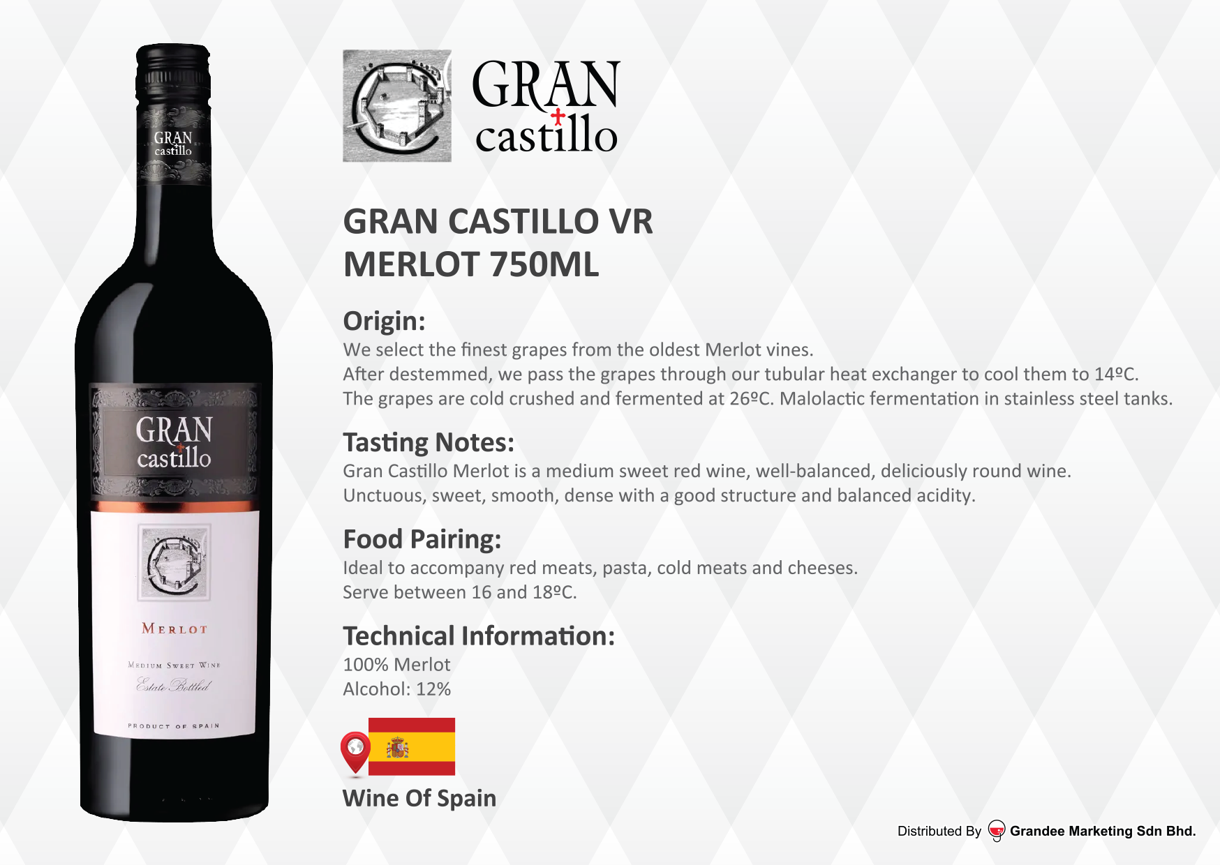 GRAN CASTILLO VR MERLOT 750ML - Grandee Marketing Sdn Bhd